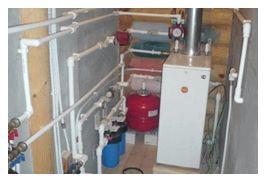 Обвязка котла отопления - система с естественной циркуляцией — Укрбио